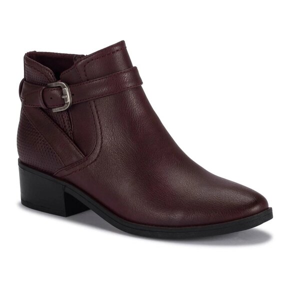 BareTraps | Shoes | Bare Traps Ankle Bootie Side Zipper Burgandy Size ...